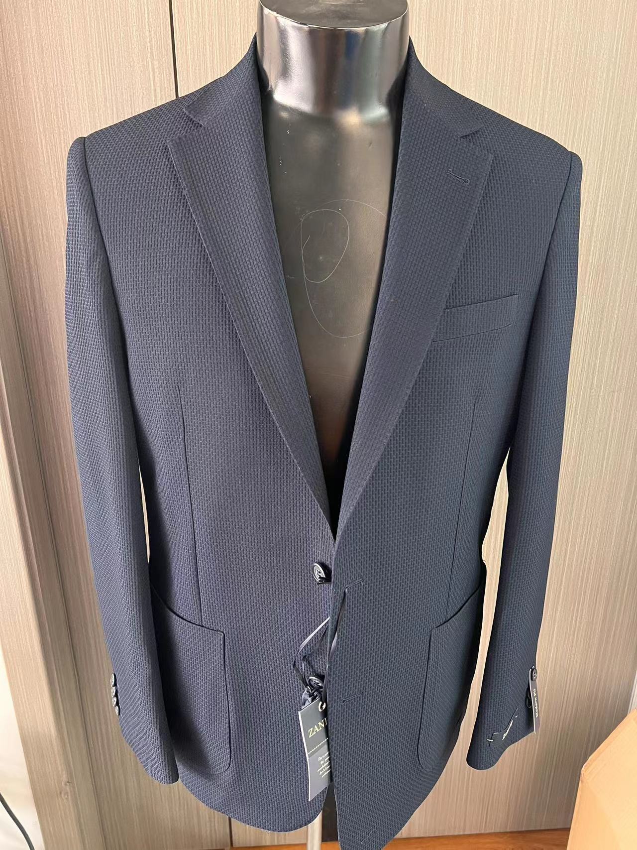 Zanetti Jacquard Textured Blazer – Stately