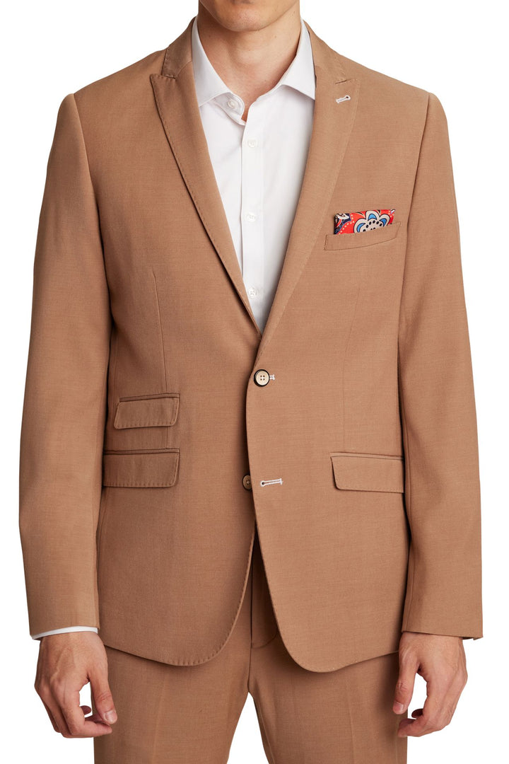 Paisley & Gray Ashton Peak Nutmeg Slim Jacket – Stately