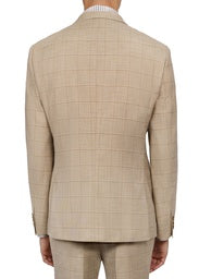 Construct Tan Windowpane Suit Jacket – Stately
