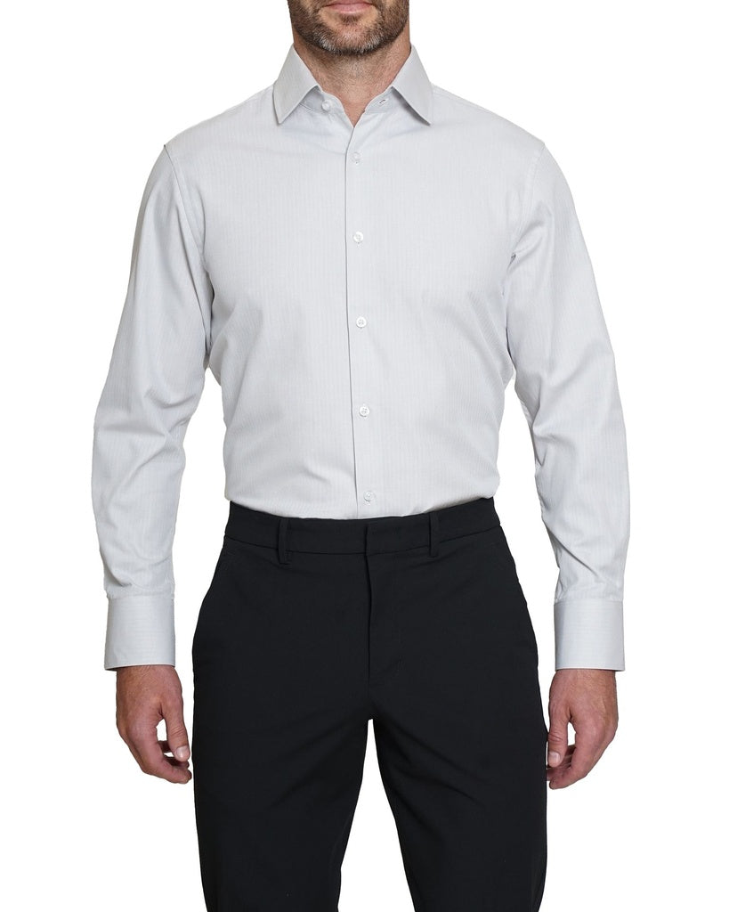 Stacy Adams Herringbone Dress Shirt – Stately