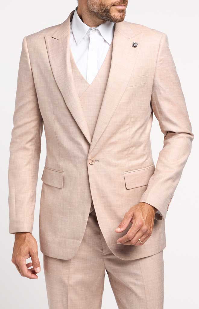 Stacy Adams Solid Light Camel Suit Jacket – Stately